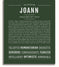 Joann Personalized Name Meaning Art Prints – Name Stories