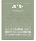 Joann | Name Art Print – Name Stories