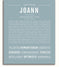 Joann | Name Art Print – Name Stories