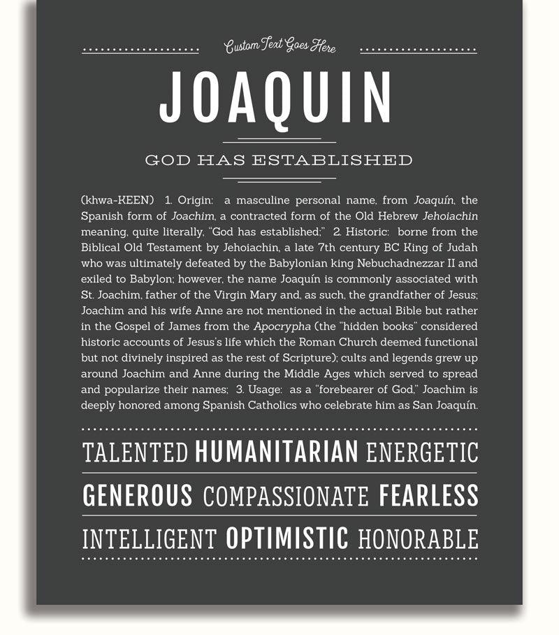 Joaquin | Name Art Print – Name Stories