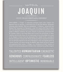 Joaquin | Name Art Print – Name Stories