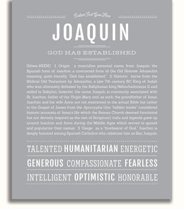 Joaquin | Name Art Print – Name Stories