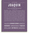 Joaquin Personalized Name Meaning Art Prints – Name Stories