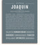 Joaquin Personalized Name Meaning Art Prints – Name Stories