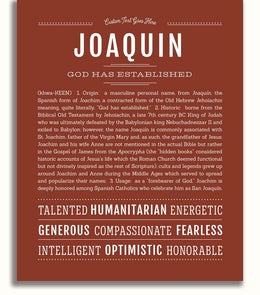 Joaquin | Name Art Print – Name Stories