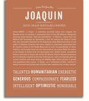 Joaquin | Name Art Print – Name Stories