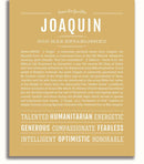 Joaquin | Name Art Print – Name Stories