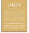 Joaquin | Name Art Print – Name Stories
