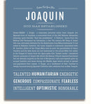 Joaquin | Name Art Print – Name Stories