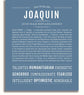 Joaquin Personalized Name Meaning Art Prints – Name Stories