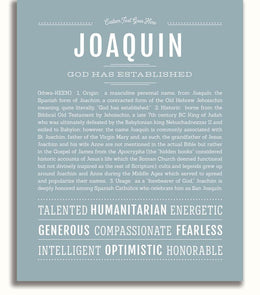 Joaquin | Name Art Print – Name Stories