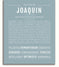 Joaquin | Name Art Print – Name Stories