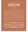 Jocelyn Personalized Name Meaning Art Prints – Name Stories