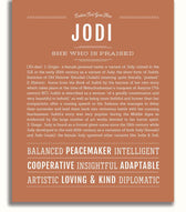 Jodi | Name Art Print – Name Stories