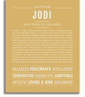 Jodi | Name Art Print – Name Stories