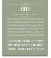 Jodi | Name Art Print – Name Stories