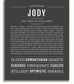 Jody (male) | Name Art Print – Name Stories