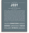Jody (male) | Name Art Print – Name Stories