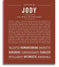 Jody (male) | Name Art Print – Name Stories