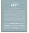 Jody (male) | Name Art Print – Name Stories