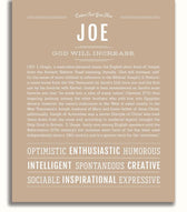 Joe | Name Art Print – Name Stories
