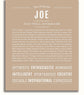 Joe | Name Art Print – Name Stories