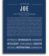 Joe | Name Art Print – Name Stories
