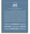 Joe Personalized Name Meaning Art Prints – Name Stories