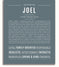 Joel | Name Art Print – Name Stories
