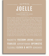 Joelle | Name Art Print – Name Stories