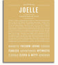 Joelle | Name Art Print – Name Stories