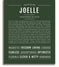Joelle | Name Art Print – Name Stories
