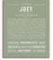 Joey (male) | Name Art Print – Name Stories