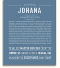 Johana | Name Art Print – Name Stories