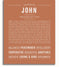 John | Name Art Print – Name Stories