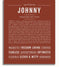 Johnny | Name Art Print – Name Stories