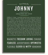 Johnny | Name Art Print – Name Stories