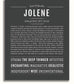 Jolene | Name Art Print – Name Stories