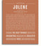 Jolene | Name Art Print – Name Stories