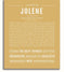 Jolene Personalized Name Meaning Art Prints – Name Stories