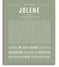 Jolene | Name Art Print – Name Stories