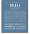 Jolene | Name Art Print – Name Stories