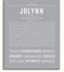 Jolynn Personalized Name Meaning Art Prints – Name Stories