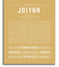 Jolynn Personalized Name Meaning Art Prints – Name Stories