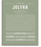 Jolynn | Name Art Print – Name Stories