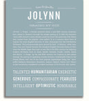Jolynn | Name Art Print – Name Stories