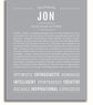 Jon | Name Art Print – Name Stories