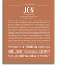 Jon | Name Art Print – Name Stories