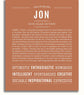 Jon | Name Art Print – Name Stories