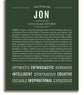 Jon | Name Art Print – Name Stories